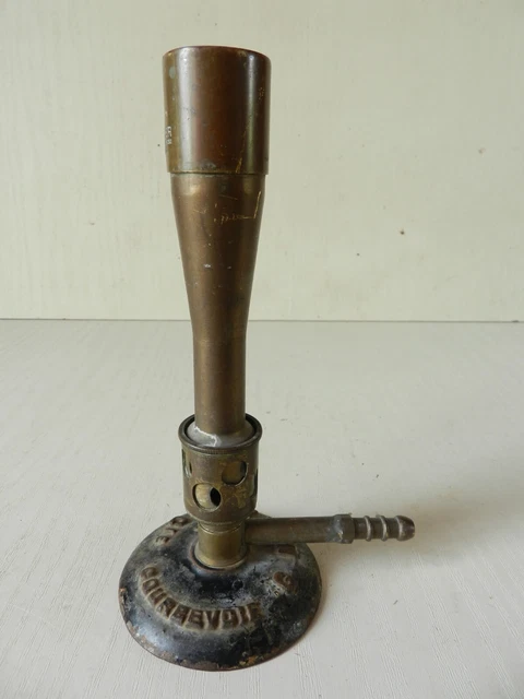 ANCIEN BEC BENSEN à GAZ G. MEKER & Cie de LABORATOIRE 1903/ 1930 BRONZE ...