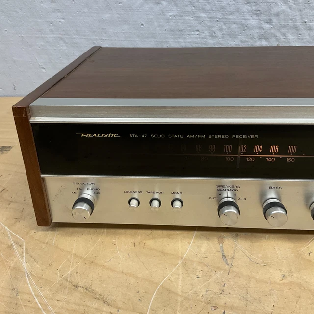 VINTAGE REALISTIC STA-47 Solid State AM/FM Stereo Receiver - Tested And ...