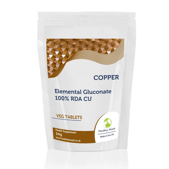 COPPER 1MG 7 Tablets Essential Mineral Supplement for Energy Immunity ...