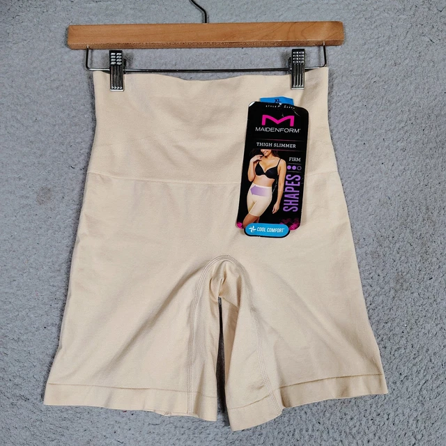 MAIDENFORM BODY SHAPER Women's XL Beige Seamless Thigh Slimmer ...