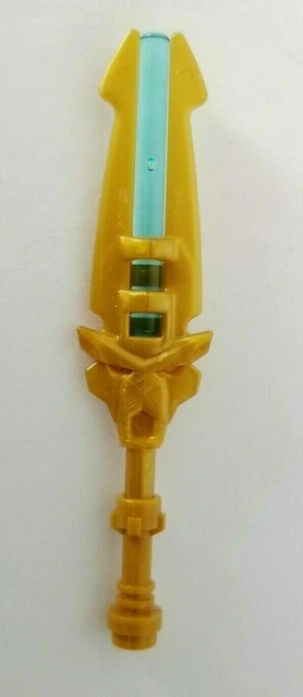 LEGO DOUBLE BLADE Sword Weapon Gold Valious Trans Light Blue Saber ...