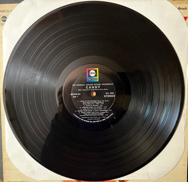 CANDY SOUNDTRACK LP Byrds/Steppenwolf/Dave Grusin ABC Records ABCS-OC-9 ...
