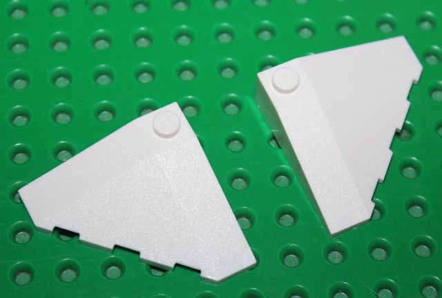 LEGO WHITE WEDGE 4x4 (Slope 18 Corner) ref 43708/set 31039 60129 70596 ...