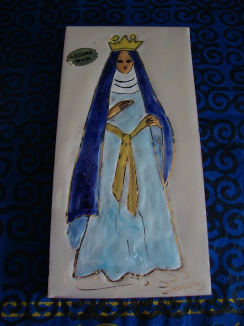 CARREAU DECORATIF EN Ceramique Signe Josee Denis EUR 14,50 - PicClick FR