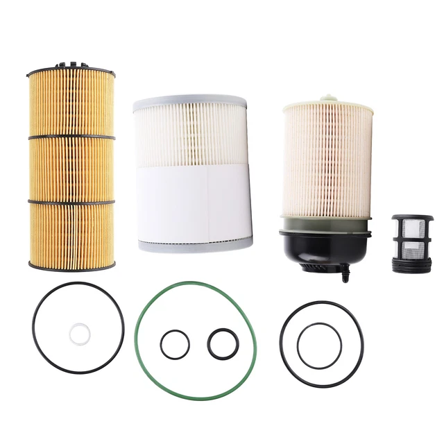 OIL & FUEL Filter Kit for Freightliner DD13/DD15/DD16 P551005 FS19915 ...