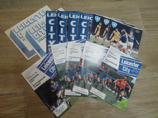 LEICESTER CITY JOB LOT OF 14 PROGRAMMES FROM 1970s & 1980s £4.37 ...
