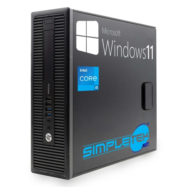 HP 600 G1 SFF i5 WINDOWS 11 PRO PC COMPUTER FISSO DESKTOP RS232 COM ...