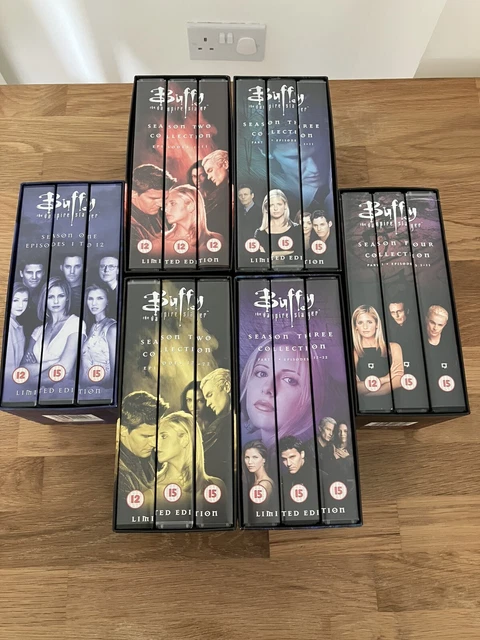 BUFFY VAMPIRE SLAYER VHS Box Set Seasons 1 - 4 VHS Tapes PAL Tape Tv ...