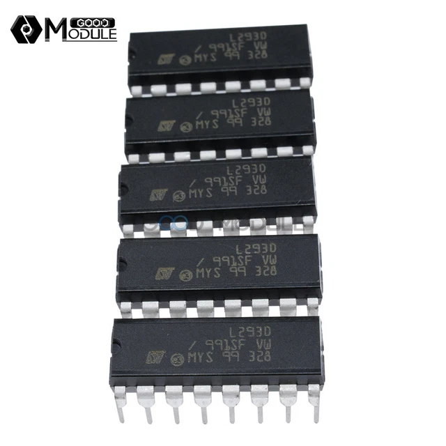 10PCS L293D L293 Push-Pull Four-Channel Motor Driver IC DIP-16 NEW GM ...