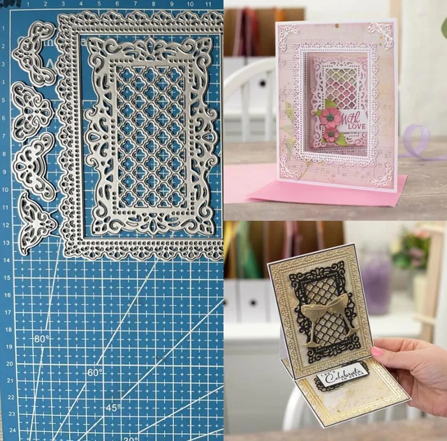 METAL CUTTING DIES Frame Scrapbooking Album Embossing Paper Card Crafts ...