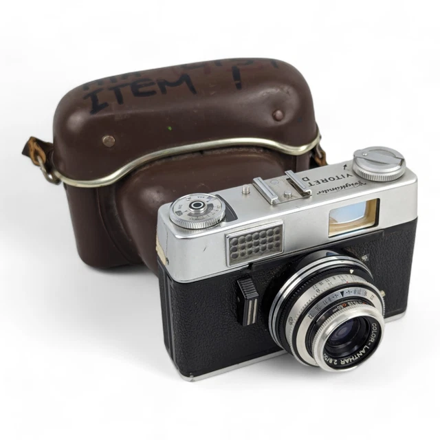 VINTAGE VOIGTLANDER VITORET D Camera With PRONTOR 125 Lanthar 2.8/50 £ ...