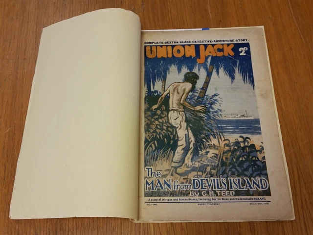 UNION JACK MAN From Devils Island #1380 29Th March 1930 British Weekly ...