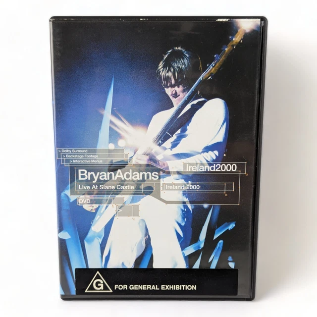 BRYAN ADAMS - Live At Slane Castle Music DVD Live in IRELAND 2000 $11.88 - PicClick CA