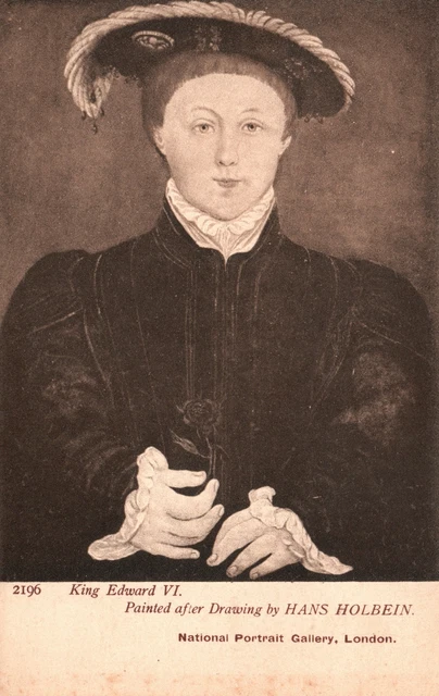 LONDON UK, KING Edward VI, National Portrait Gallery, Painting, Vintage ...
