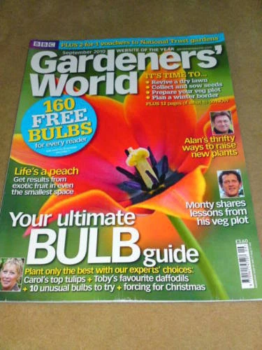 BBC - GARDENERS WORLD - ULTIMATE BULB GUIDE Sept 2010 £6.95 - PicClick UK