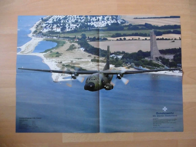 POSTER TRANSPORTFLUGZEUG TRANSALL C-160 Flugzeug Deutsche Luftwaffe ...