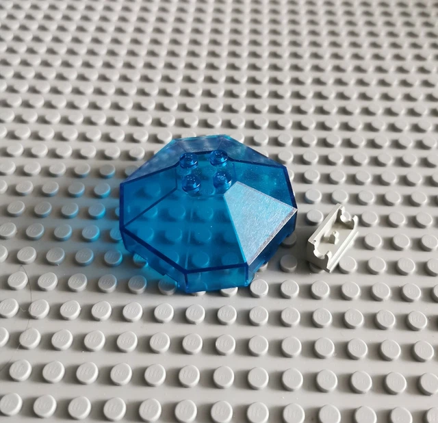LEGO OCTAGONAL COCKPIT Hoods Cockpit 6x6 Clear Blue 2418 3937 (22) £1. ...