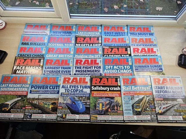 26X RAIL MAGAZINE 2021 Job Lot Bundle - Whole Year - Railway Train News ...