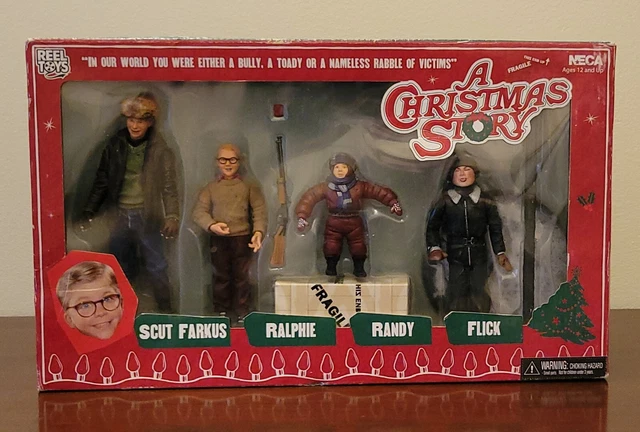 NECA A CHRISTMAS STORY 4 Figure Set - Ralphie, Scut Farkus, Randy ...