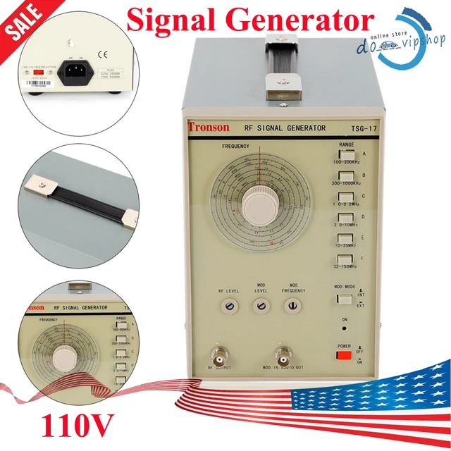 TSG-17 SIGNAL GENERATOR 100kHz-150MHZ RF/AM Radio Frequency Signal ...