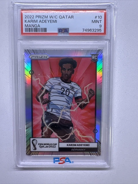 2022 PANINI PRIZM FIFA W/C Qatar Karim Adeyemi custodia RC manga hit ...