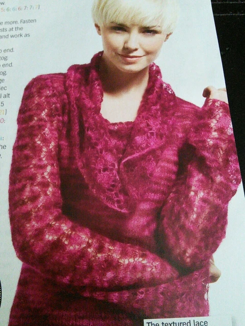 PRECIOUS JEWEL, knitting pattern for Ladies Sweater by Ruth Maddock £1. ...