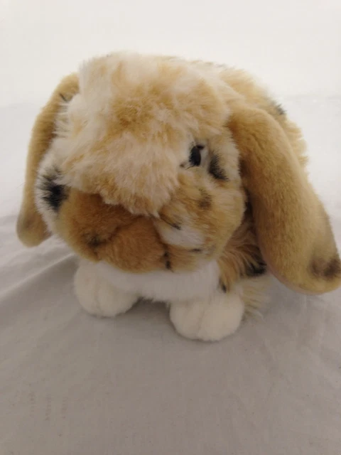 LIVING NATURE LARGE Lop Eared Brindle Rabbit AN316B Soft Toy Plush (H12 ...