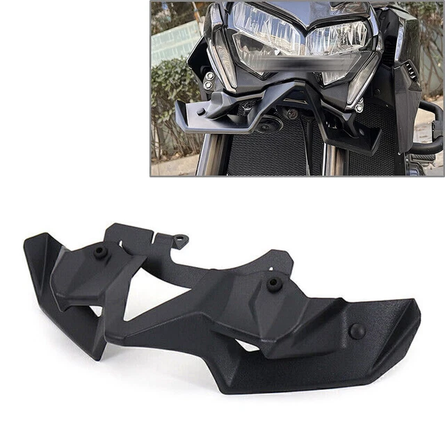 NAKED FRONT SPOILER Wing Aerodynamic Rear Spoiler black For Kawasaki ...