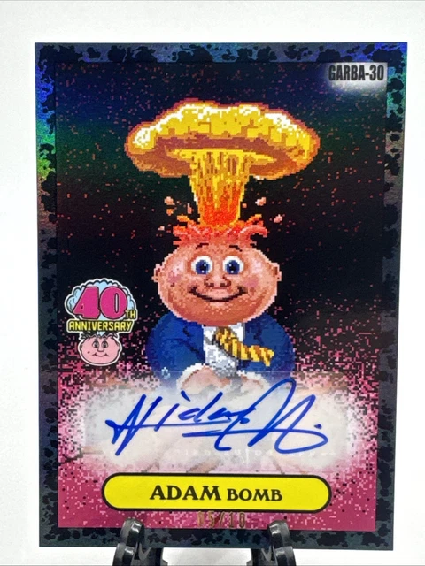 2025 TOPPS GPK Worst Of 40th Anniversary Adam Bomb Artist Auto /10 ...