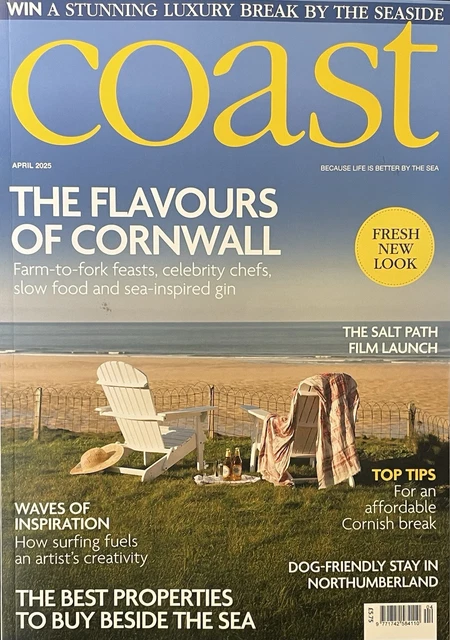 COAST MAGAZINE ISSUE April 2025 £10.99 - PicClick UK