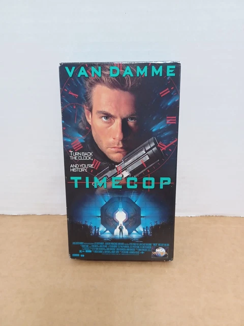 TIME COP, (VHS/1995) Jean-Claude VanDamme, Mia Sara, Sci-Fi Action ...