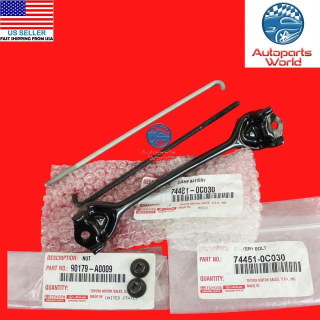 GENUINE TOYOTA 07-21 Tundra 08-22 Sequoia Battery Holddown Clamp Kit ...