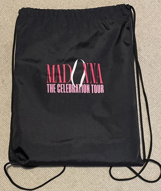 MADONNA CELEBRATION TOUR VIP Drawstring Bag (from the VIP goody bag ...