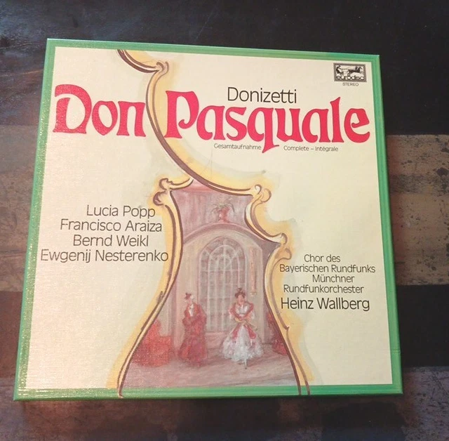 DONIZETTI- DON PASQUALE 2 LP BOX HEINZ WALLBERG 551f EUR 15,99 ...