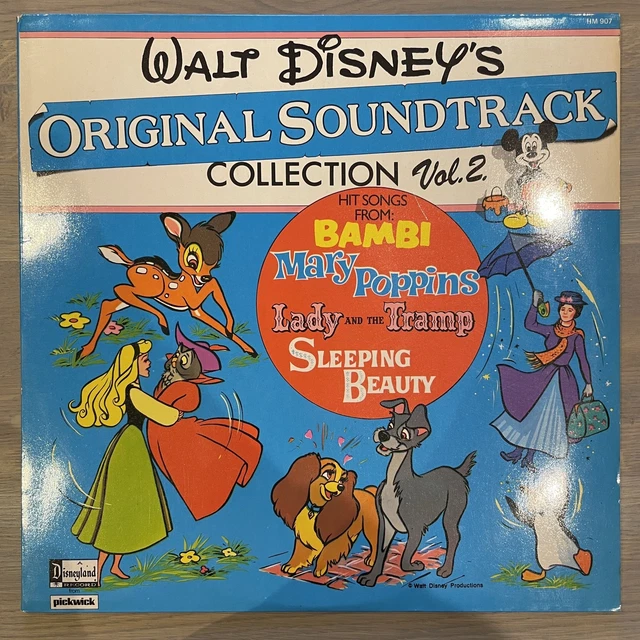 WALT DISNEY'S ORIGINAL Soundtrack Collection Vol. 2 Vinyl LP Pickwick ...