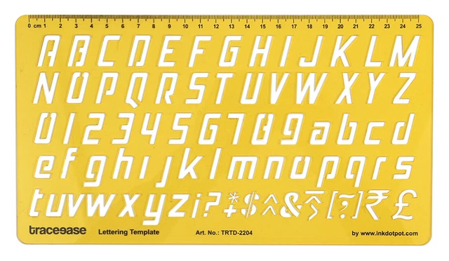 TRACEEASE LETTERING TEMPLATE Drafting Tools Alphabet Lettering 8I7 EUR 