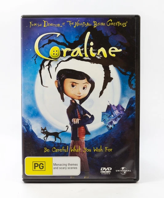 CORALINE DVD ANIMATED Movie Australian Release Dakota Fanning EUR 14,26 ...