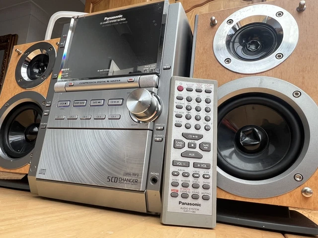 PANASONIC SA-PM28 140W Cambiatore/cassetta/radio giradischi sistema ...