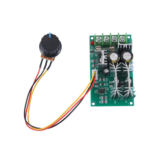 20A PWM DC Motor Speed Controller 12V 24V 36V 48V with Potentiometer ...