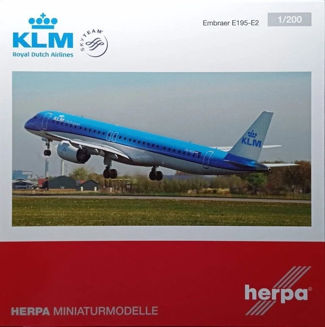 HERPA WINGS 1:200 Embraer E195-E2 KLM Cityhopper (572071) MEGASALE EUR ...