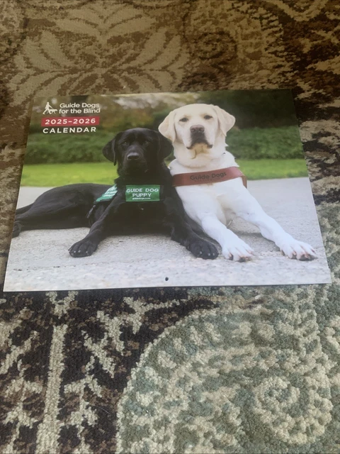 2025-2026 GUIDE DOGS for the Blind (GDB) 15 Mo. WALL CALENDAR ...