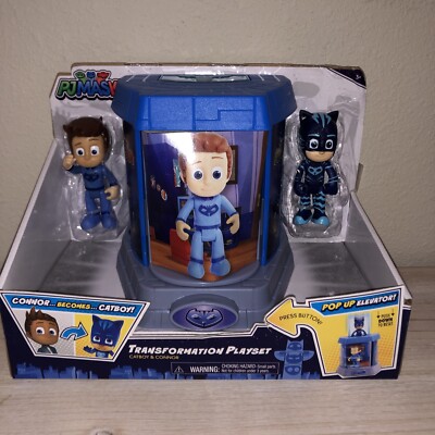 PJ MASKS CATBOY Transformation Playset Connor devient catboy Pop Up ...