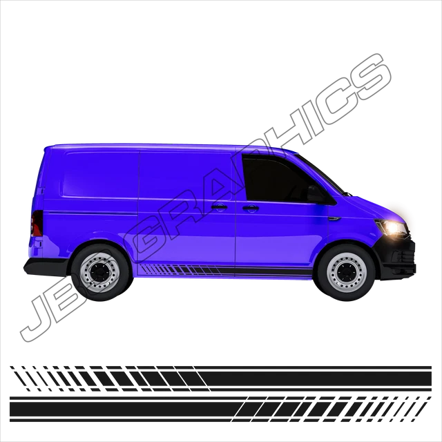 VW VOLKSWAGON T5 T6 Camper Van Side Stripes Decals Graphics Stickers ...