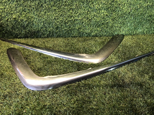 JAGUAR XJ8 X308 V8 SOVEREIGN 2x REAR BUMPER CHROME CORNER COVERS OSR ...