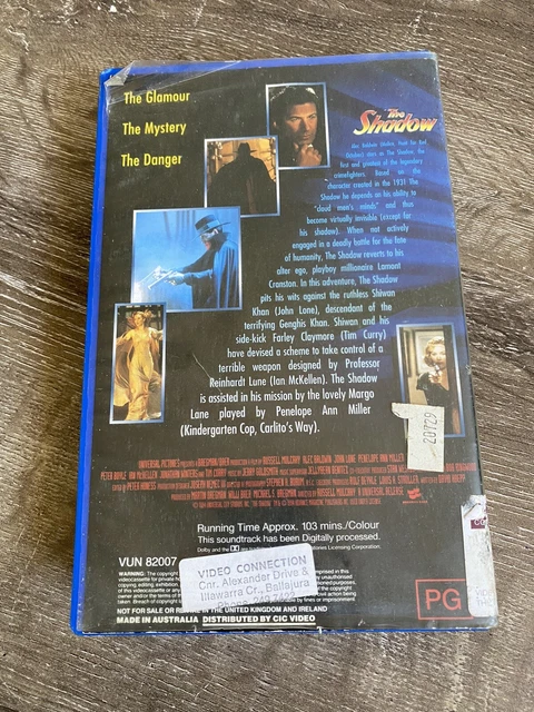 THE SHADOW (VHS, 1994) VHS Video Tape 90s Movie Ex Rental CIC Video ...
