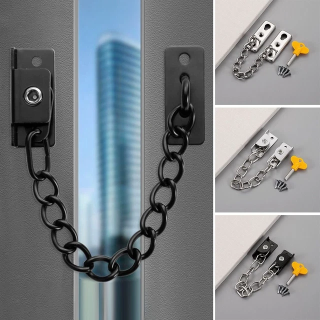 LOCKS HASP WINDOW Safety Latch Chain Stainless Steel Window limiter ...