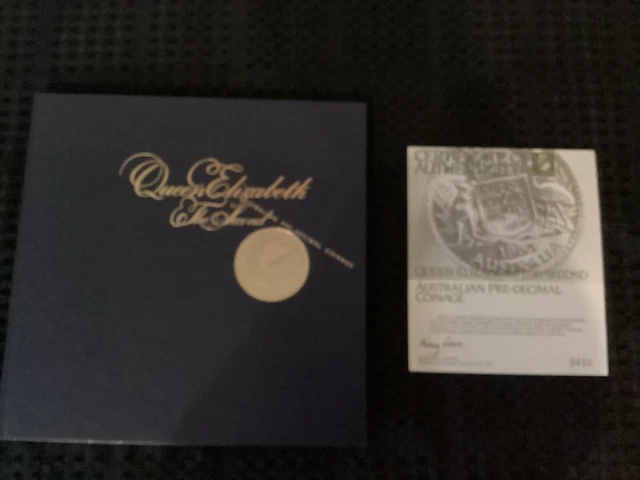 AUSTRALIAN PRE-DECIMAL COINS. Queen Elizabeth The Second In Album. All ...