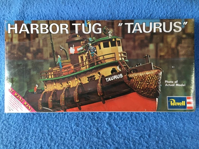 HARBOR TUG TAURUS Plastic Model Kit H-314 Revell 1973 NEW Sealed $14.75 ...