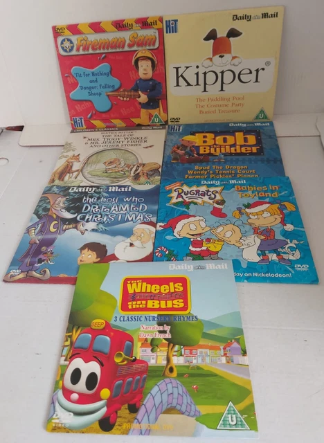FIREMAN SAM DVD promo kids bundle bob builder kipper rugrats ...