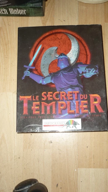 ANCIEN COFFRET BOITE jeu pc cd rom le secret du templier infogrames EUR ...